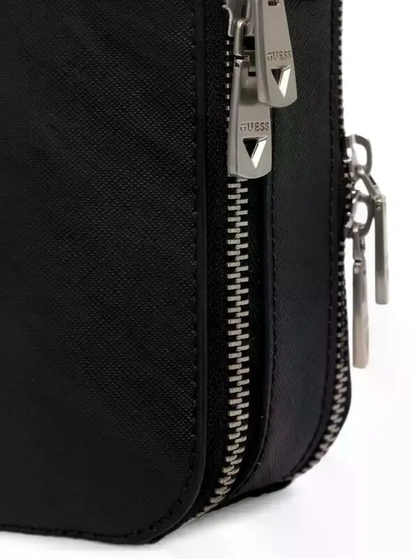 Guess Torino Saffiano Effect Logo Plaque Belt Bag
