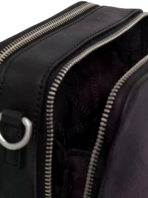 Guess Torino Saffiano Effect Logo Plaque Belt Bag