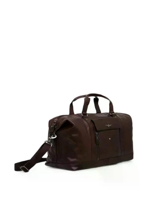 AERONAUTICA MILITARE Leather Holdall - Brown