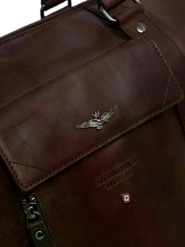 AERONAUTICA MILITARE Leather Holdall