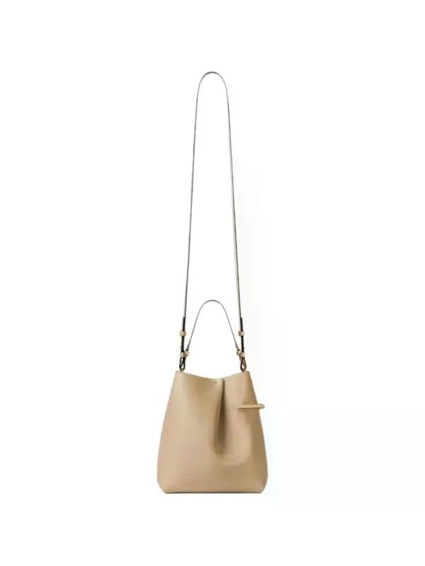 Givenchy Mini Pinch Me Leather Bucket Bag - Neutrals