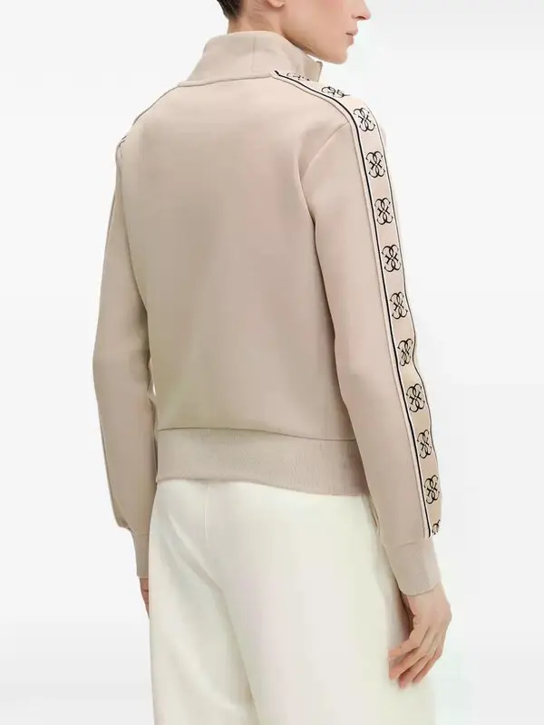Guess Logo Tape Zip-up Sweater