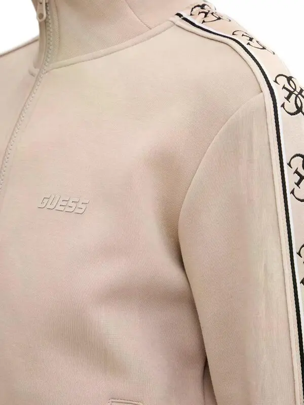 Guess Logo Tape Zip-up Sweater