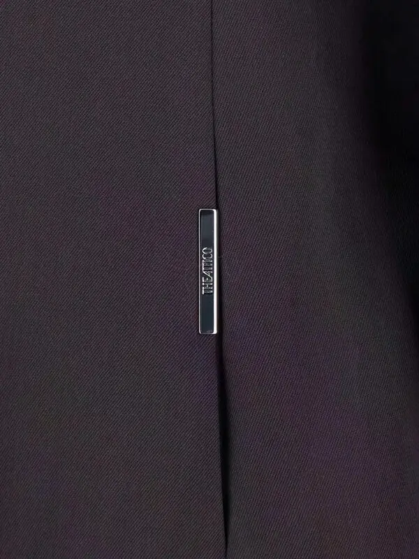 Attico Single-breasted Blazer With Scarf Detail