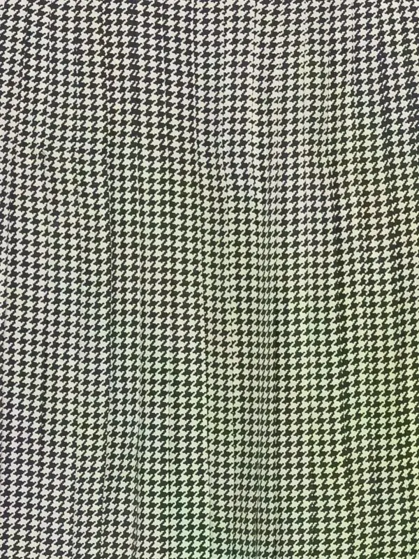 Prada 2000s Houndstooth Pleated Mini Skirt