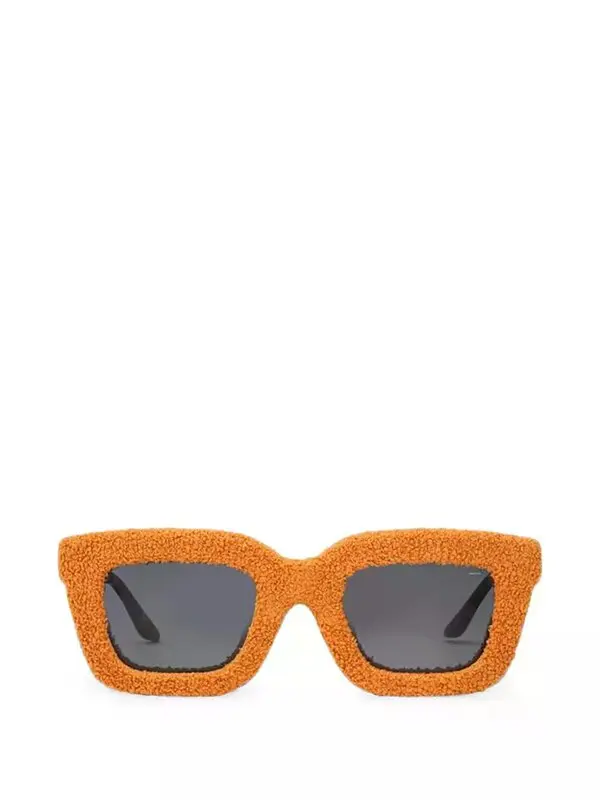 MODO Cargo Teddy Square Frame Sunglasses - Orange