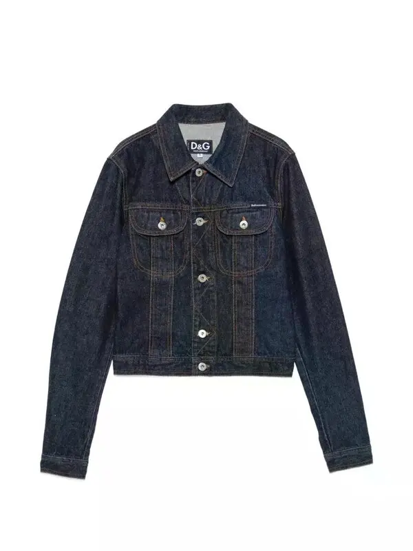 Dolce & Gabbana 2000s Contrast-stitch Denim Jacket