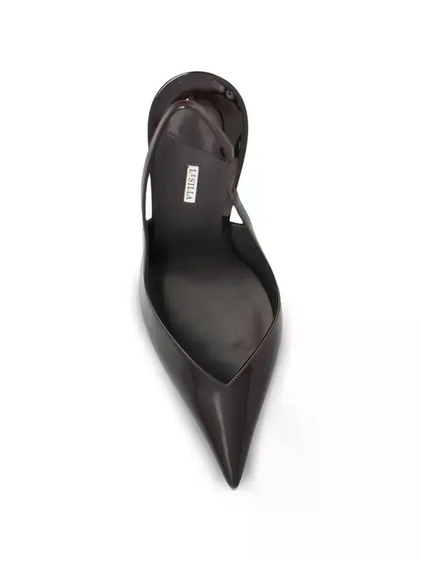 LE SILLA Vivienne Leather Pumps - Brown