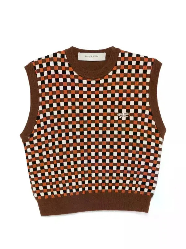 GOLDEN GOOSE Roby Check-pattern Vest