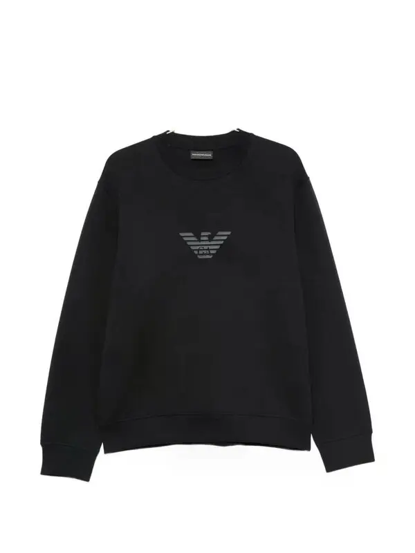 Emporio Armani Logo Patch Crewneck Sweater