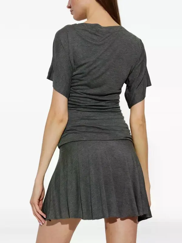 MARANT ETOILE Raima Ruched Mini Dress - Grey