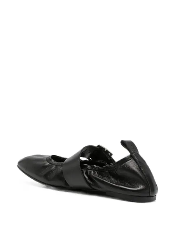 ALOHAS Sarea Buckle Strap Ballet Flats - Black