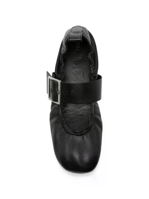 ALOHAS Sarea Buckle Strap Ballet Flats - Black