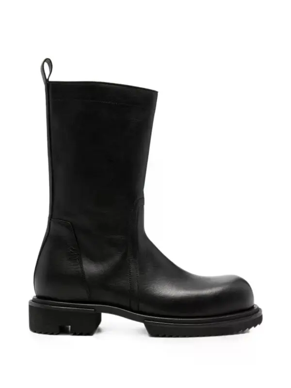 Rick Owens Leather Side-zip Boots