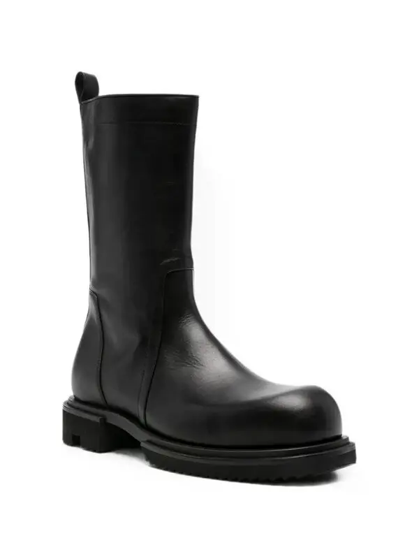 Rick Owens Leather Side-zip Boots