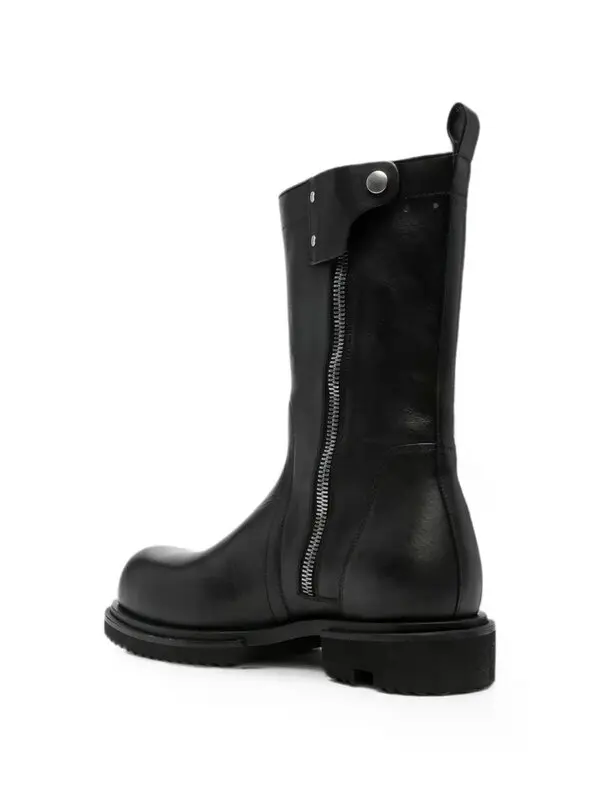 Rick Owens Leather Side-zip Boots