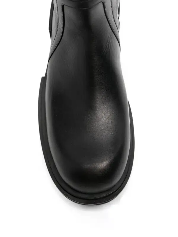 Rick Owens Leather Side-zip Boots