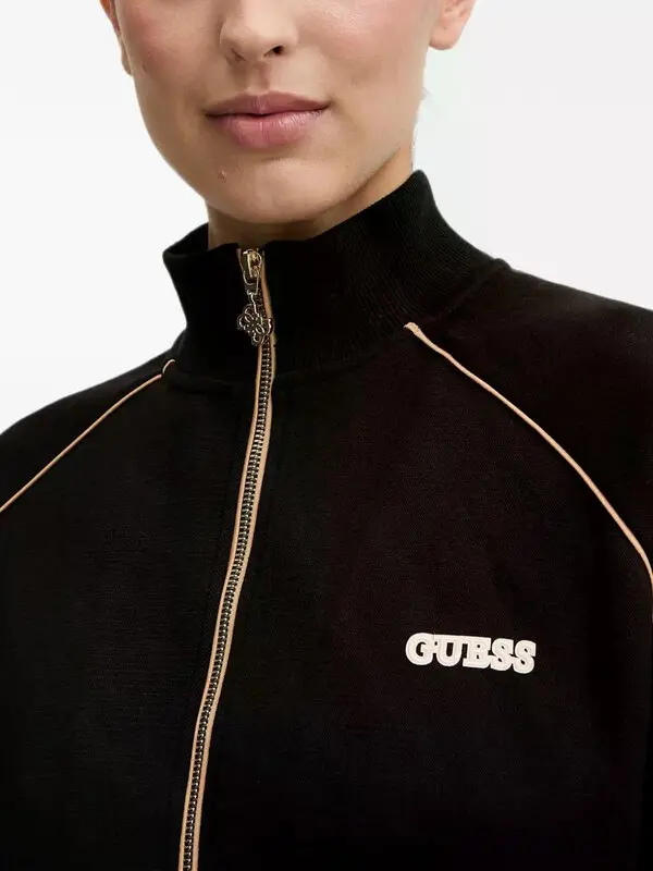 Guess Logo Patch Zip-up Track Jacket