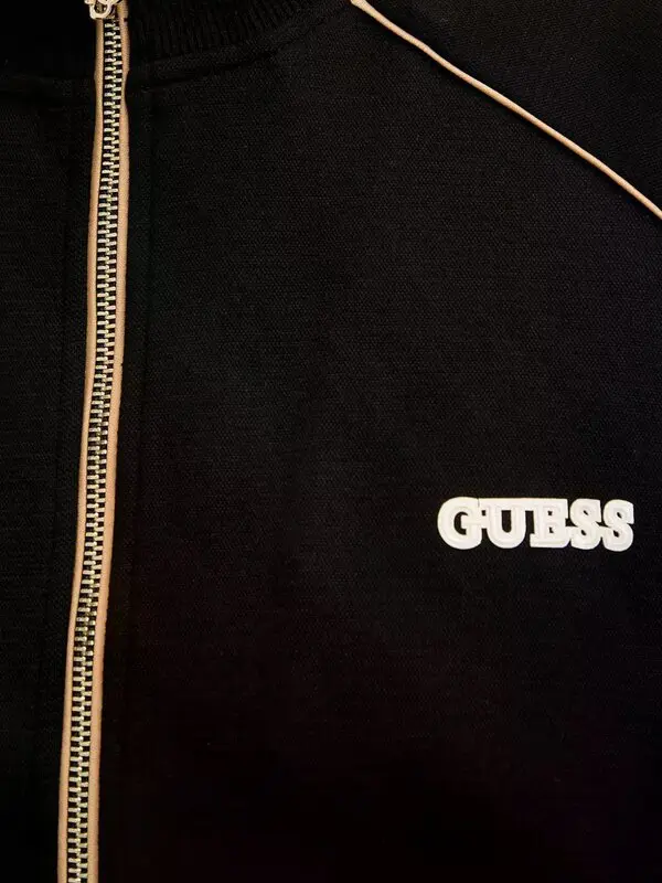 Guess Logo Patch Zip-up Track Jacket