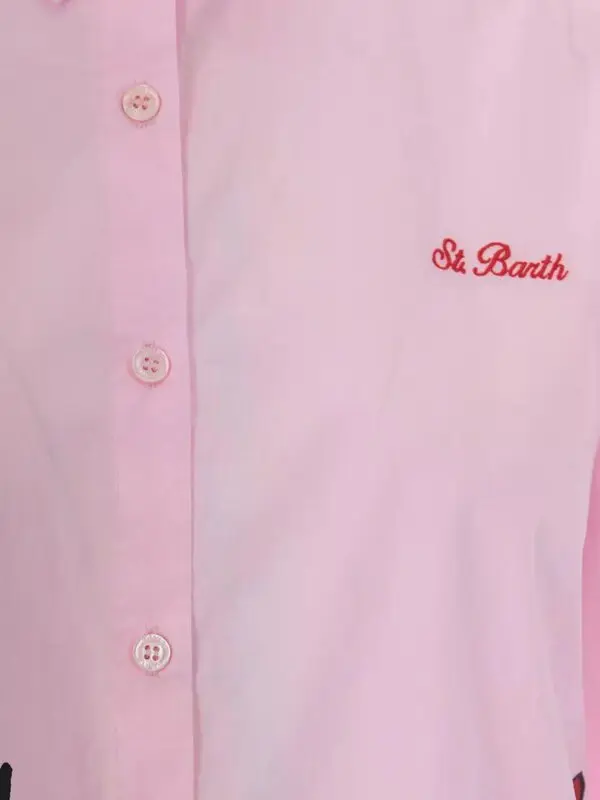 MC2 SAINT BARTH Brigitte Button-down Shirt - Pink