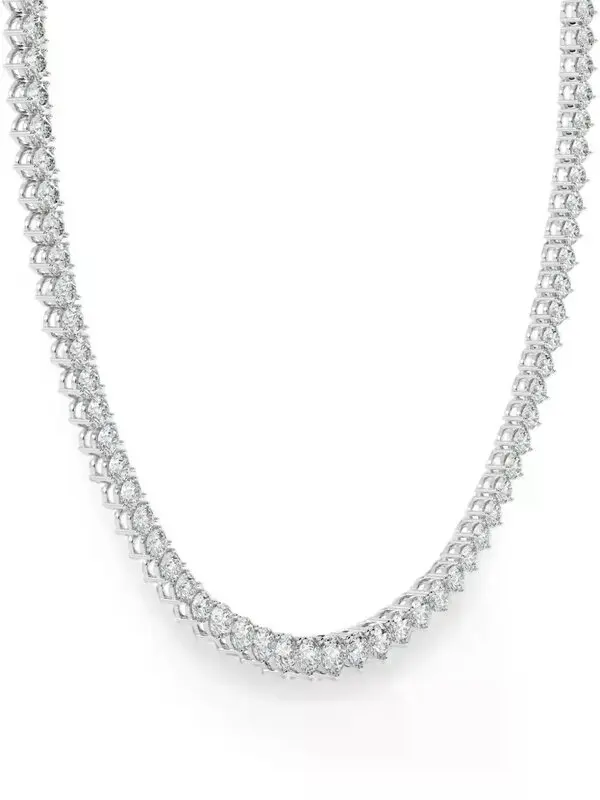 DIAMOND ESSENTIALS Laboratory-grown Diamond Necklace In 14k White Gold