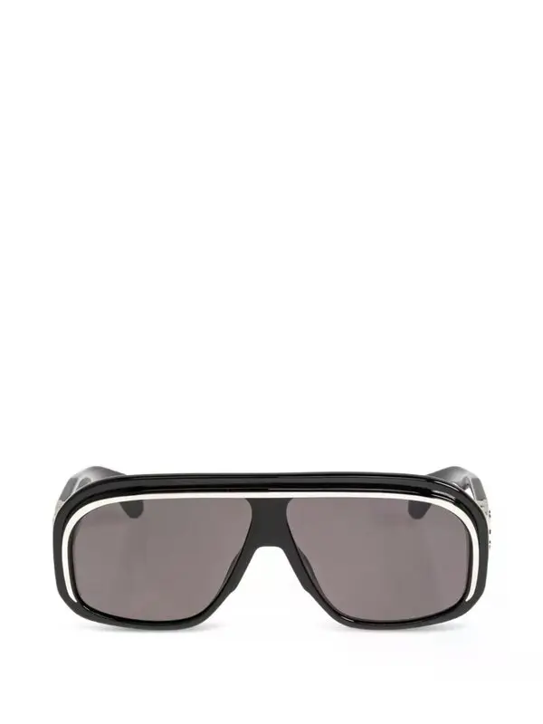 Palm Angels Geometric Frame Sunglasses - Black
