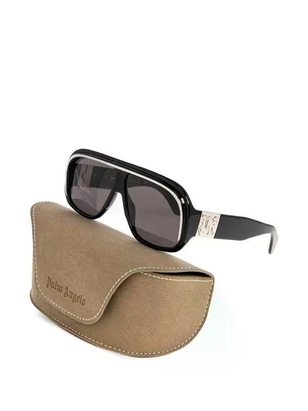 Palm Angels Geometric Frame Sunglasses