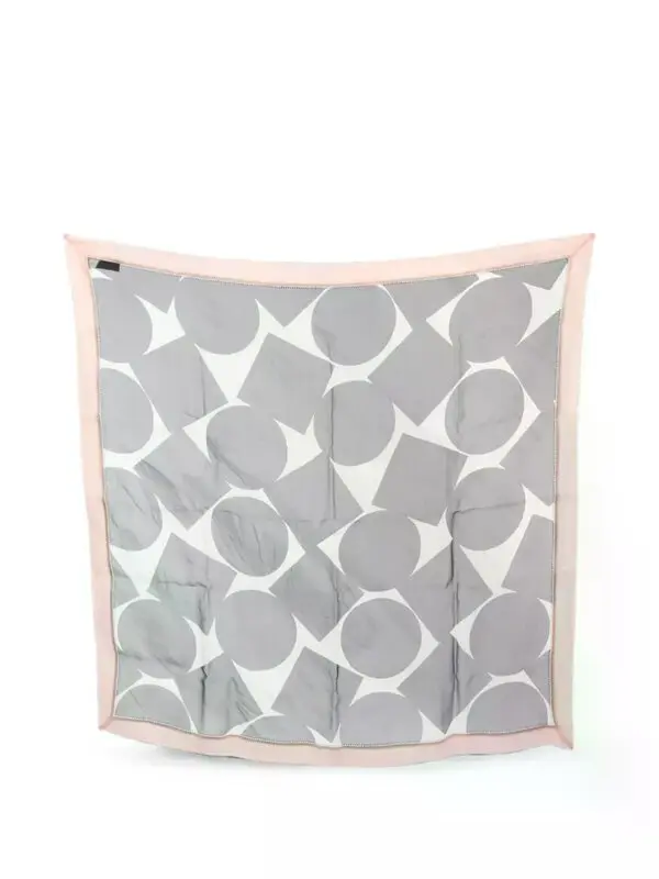 LOUIS VUITTON 2010s Geometric-print Scarf - Grey