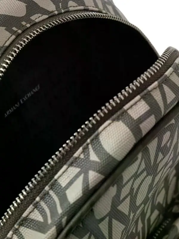Armani Exchange All-over Logo Print Backpack