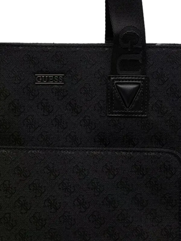 Guess Monogram Logo-jacquard Tote Bag
