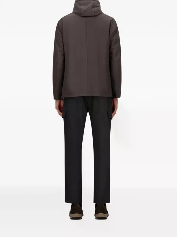 Herno Hooded Melange-effect Blazer