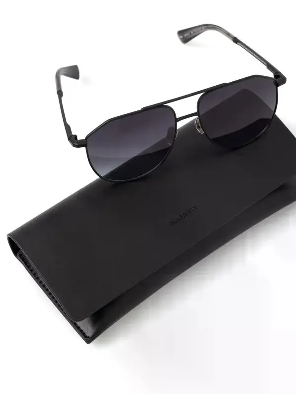 ALLSAINTS Double-bridge Pilot Sunglasses - Black