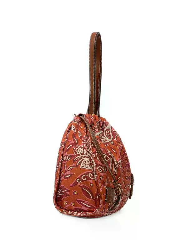 PEDRO DEL HIERRO Paisley Print Drawstring Tote Bag