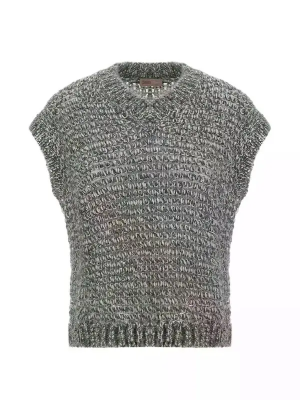 Herno Sequin Embellished V-neck Vest
