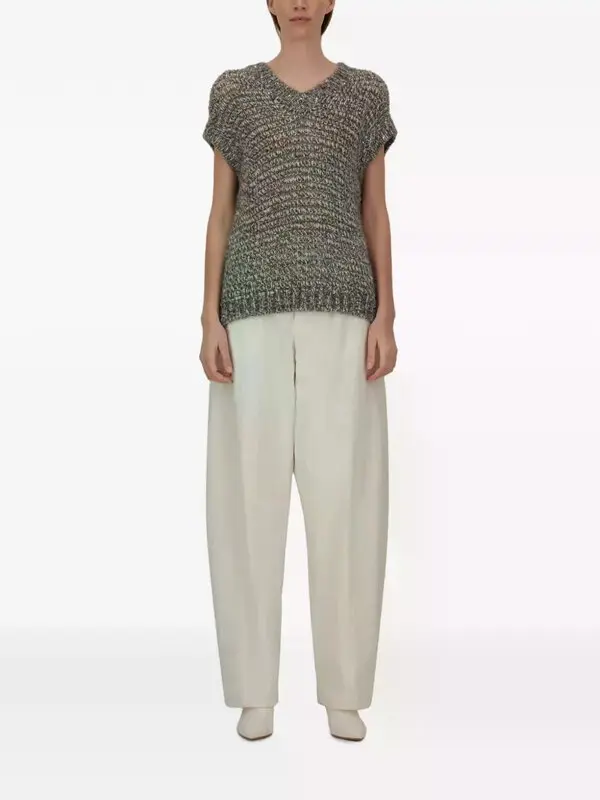 Herno Sequin Embellished V-neck Vest