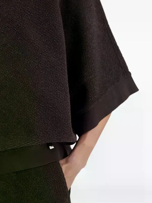Herno Boat-neck Sweater With Metallic Threading