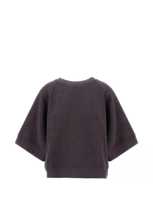 Herno Boat-neck Sweater With Metallic Threading