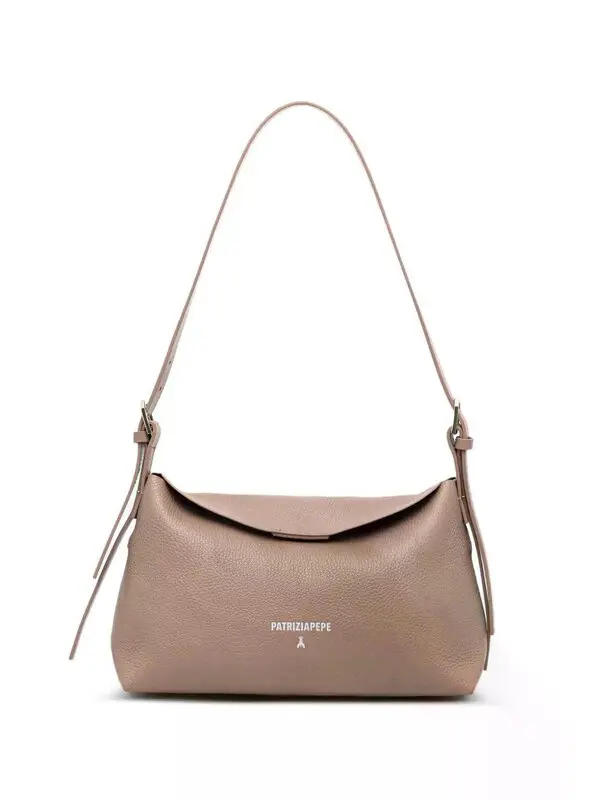 Patrizia Pepe Grained Leather Shoulder Bag