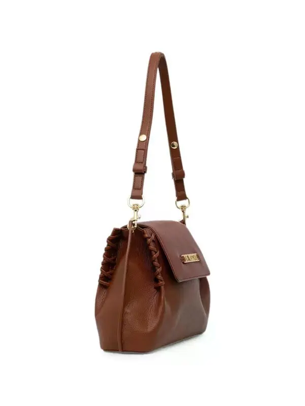 Moschino Logo-lettering Shoulder Bag - Brown