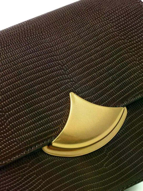 SESSUN Diviluz Lizard-effect Leather Shoulder Bag