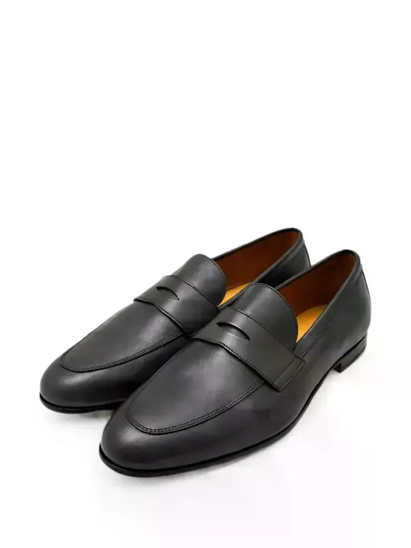 DOUCAL'S Leather Penny-strap Loafers