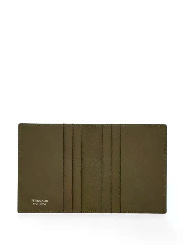 FERRAGAMO Micro Gancini Credit Card Holder - Brown