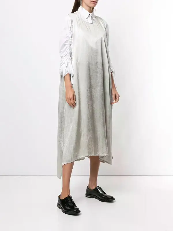 Y’s Oversized Pinstripe Shift Dress