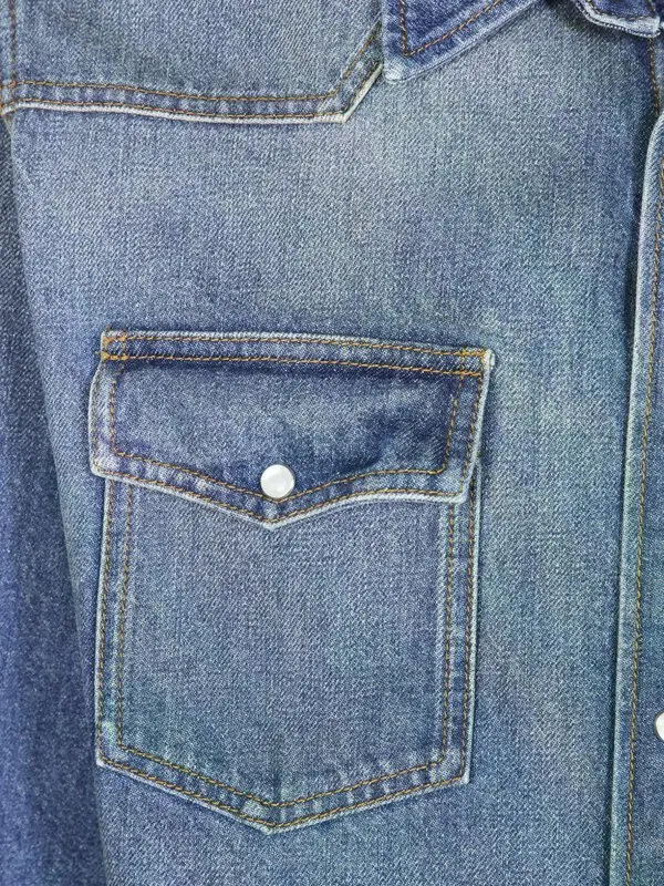 MAISON MARGIELA Faded Wash Denim Overshirt
