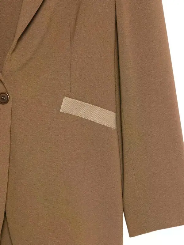 ROMEO GIGLI 1990s Grosgrain Trimmed Single-breasted Jacket