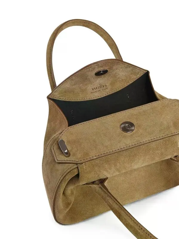 Yuzefi Mini Oyster Duffle Suede Handbag