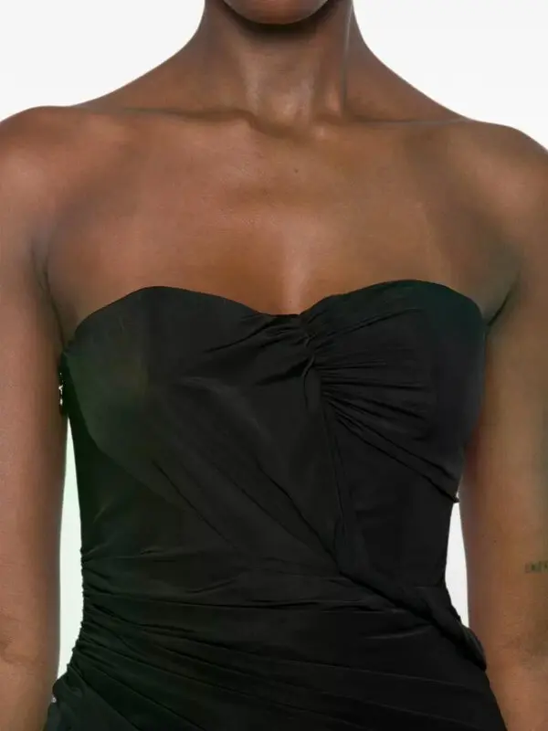 Blumarine Strapless Draped Mini Dress