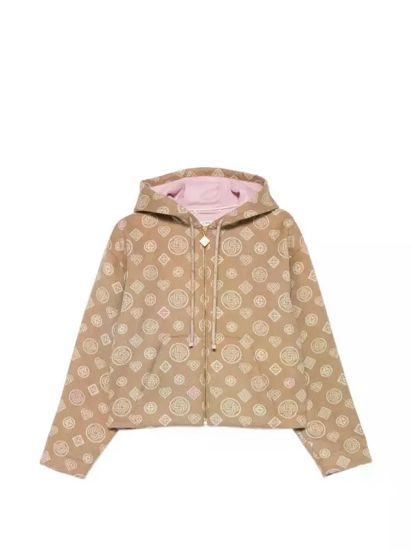 Casablanca Hooded Jacket With Monogram Print