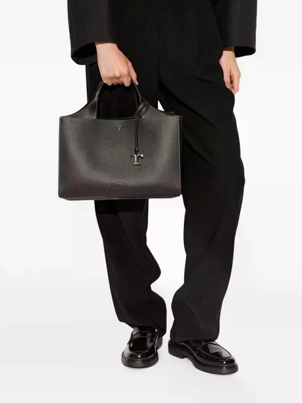 TOD'S Small T Timeless Leather Tote Bag