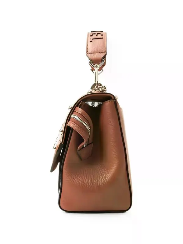 LANCEL Studded Grained-leather Tote Bag